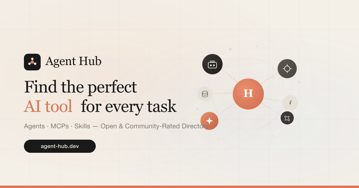 Agent Hub — Best AI Agents, MCPs & Skills | Open Directory